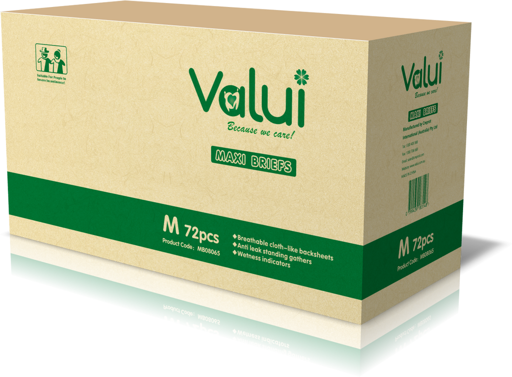 Valui Maxi Briefs Nappy Style (6 Packs/72pcs) | PPE Supplier