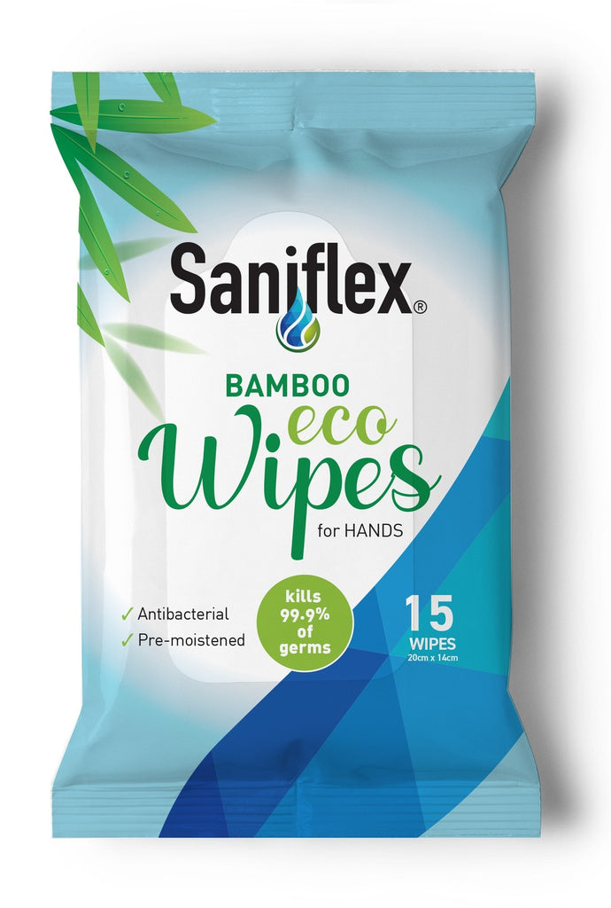Saniflex Bamboo Eco Wipes for Hands & Surfaces | PPE Supplier
