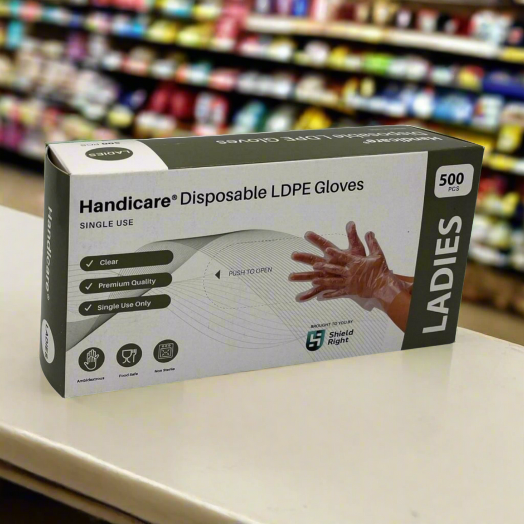 Handicare LDPE Disposable Gloves | PPE Supplier