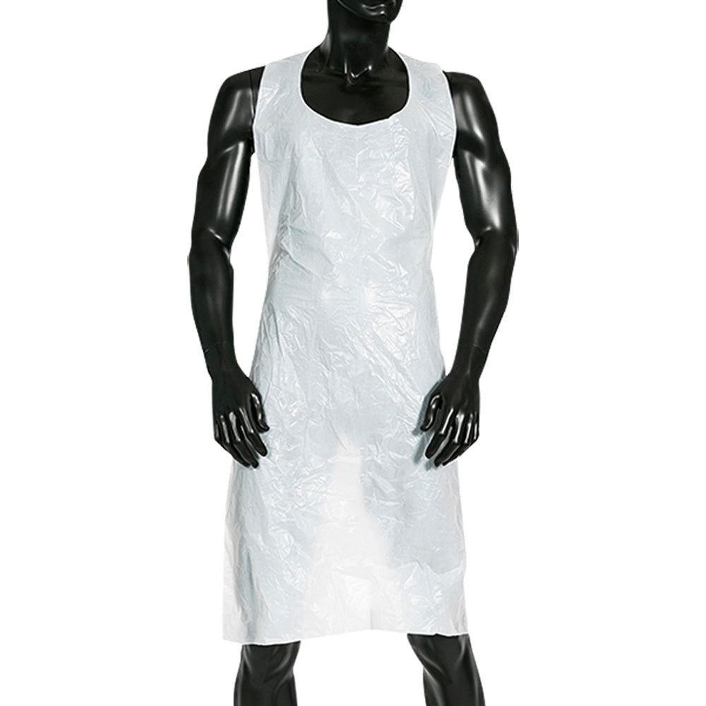 Shield Right White Aprons Disposable (Pack of 100) | PPE Supplier